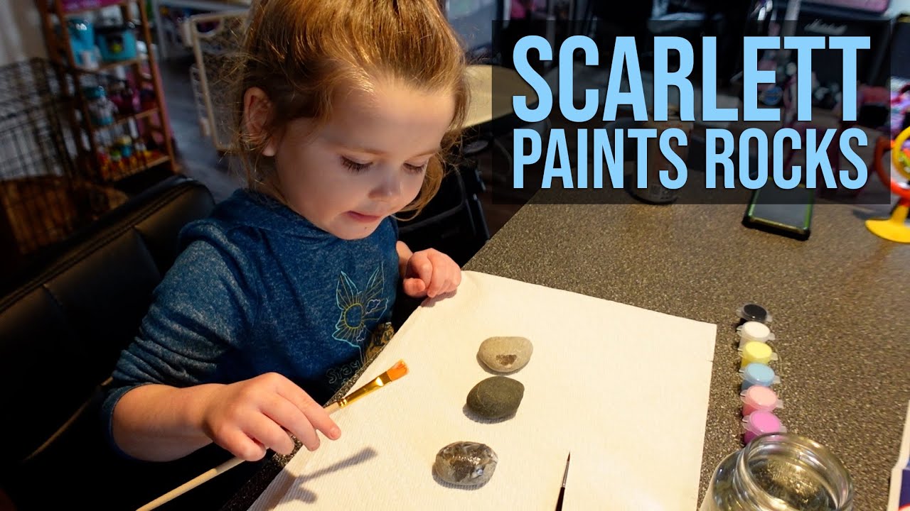 Scarlett Paints Rocks - YouTube