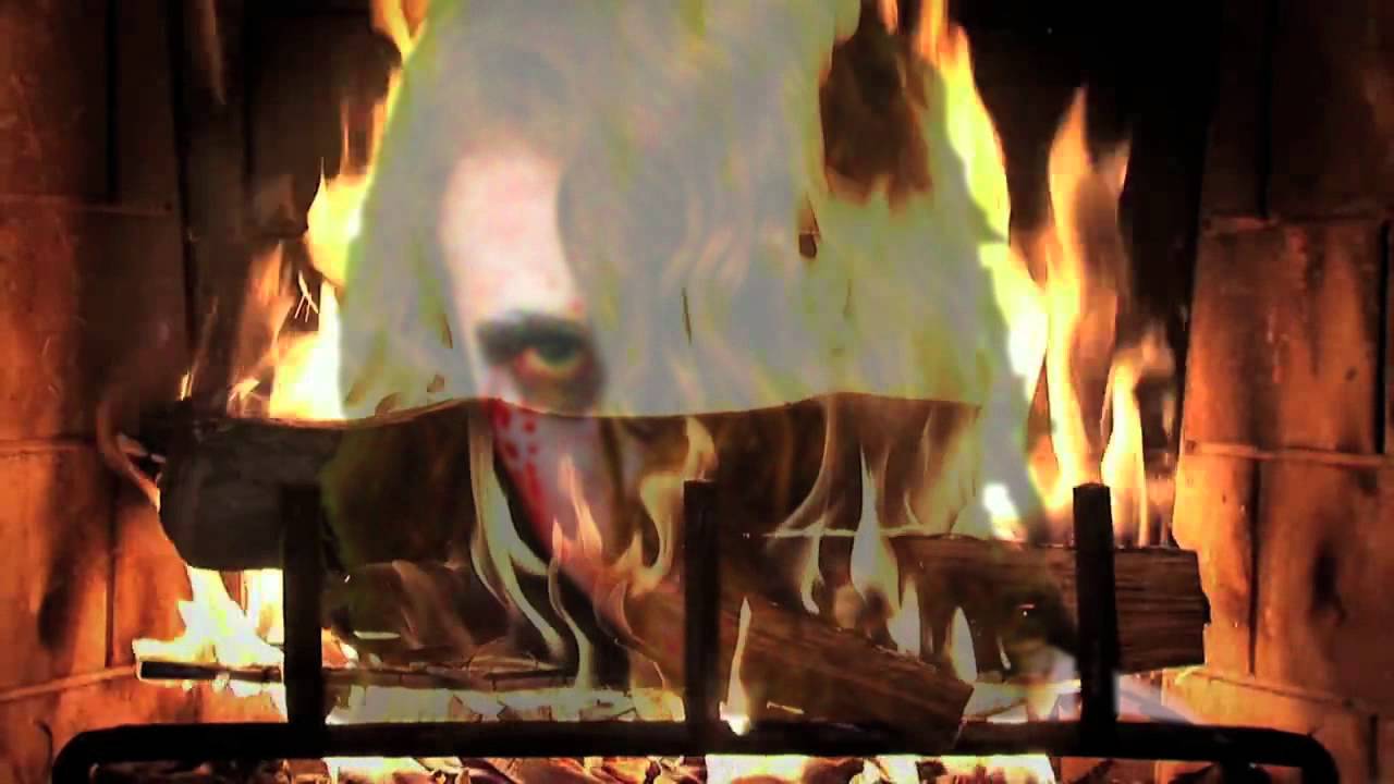 Haunted halloween fireplace - YouTube