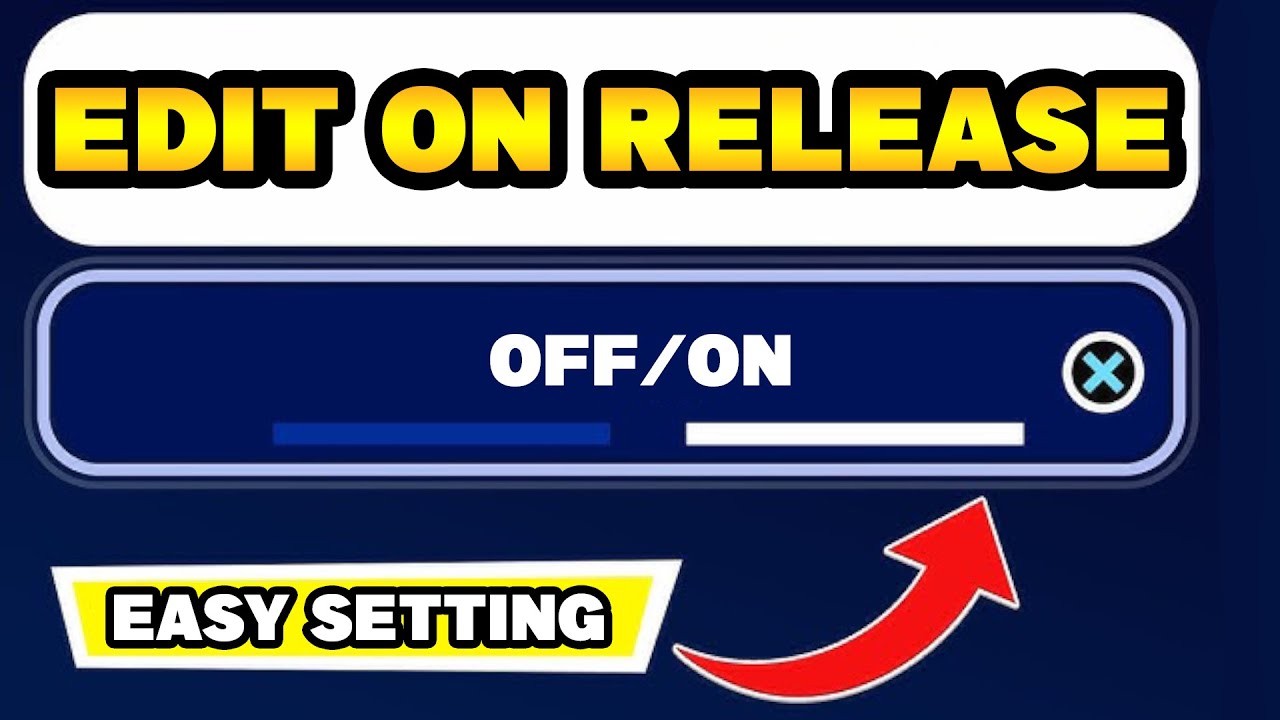 How To Turn Confirm Edit On Release On & Off In Fortnite (Confirm Edit ...
