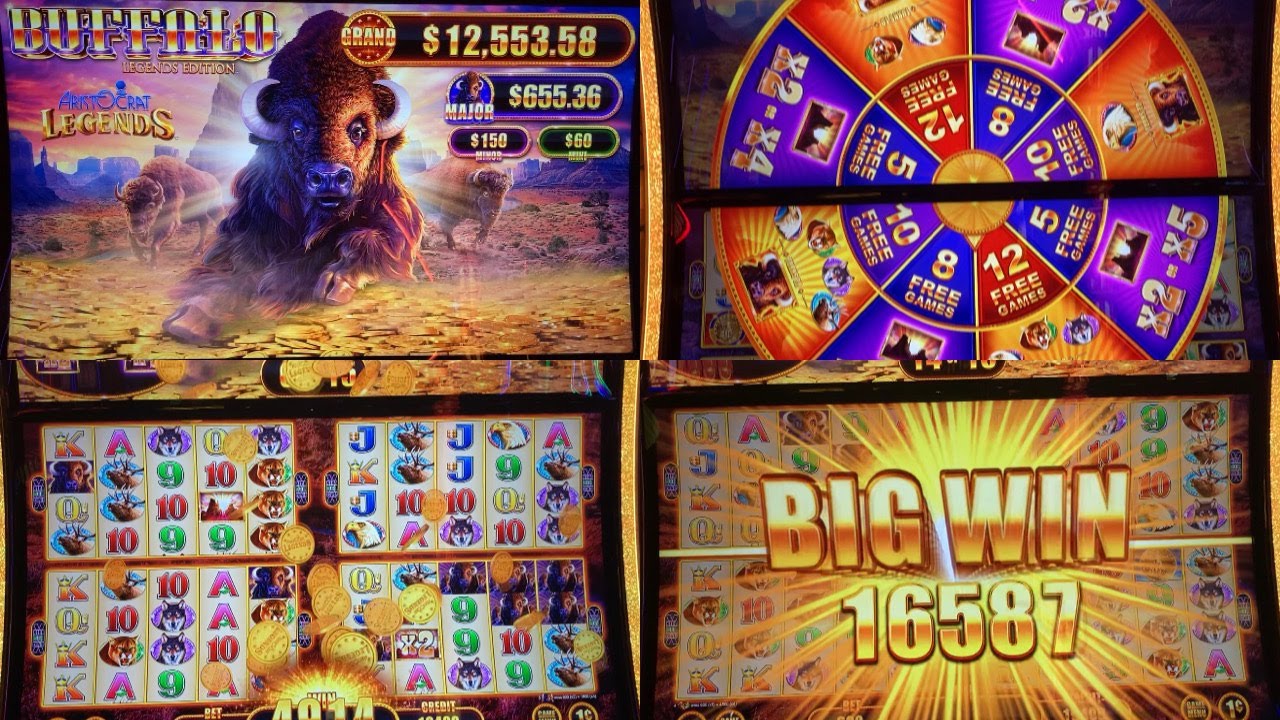 Buffalo Legends Edition Progressive Slot Machine. - YouTube