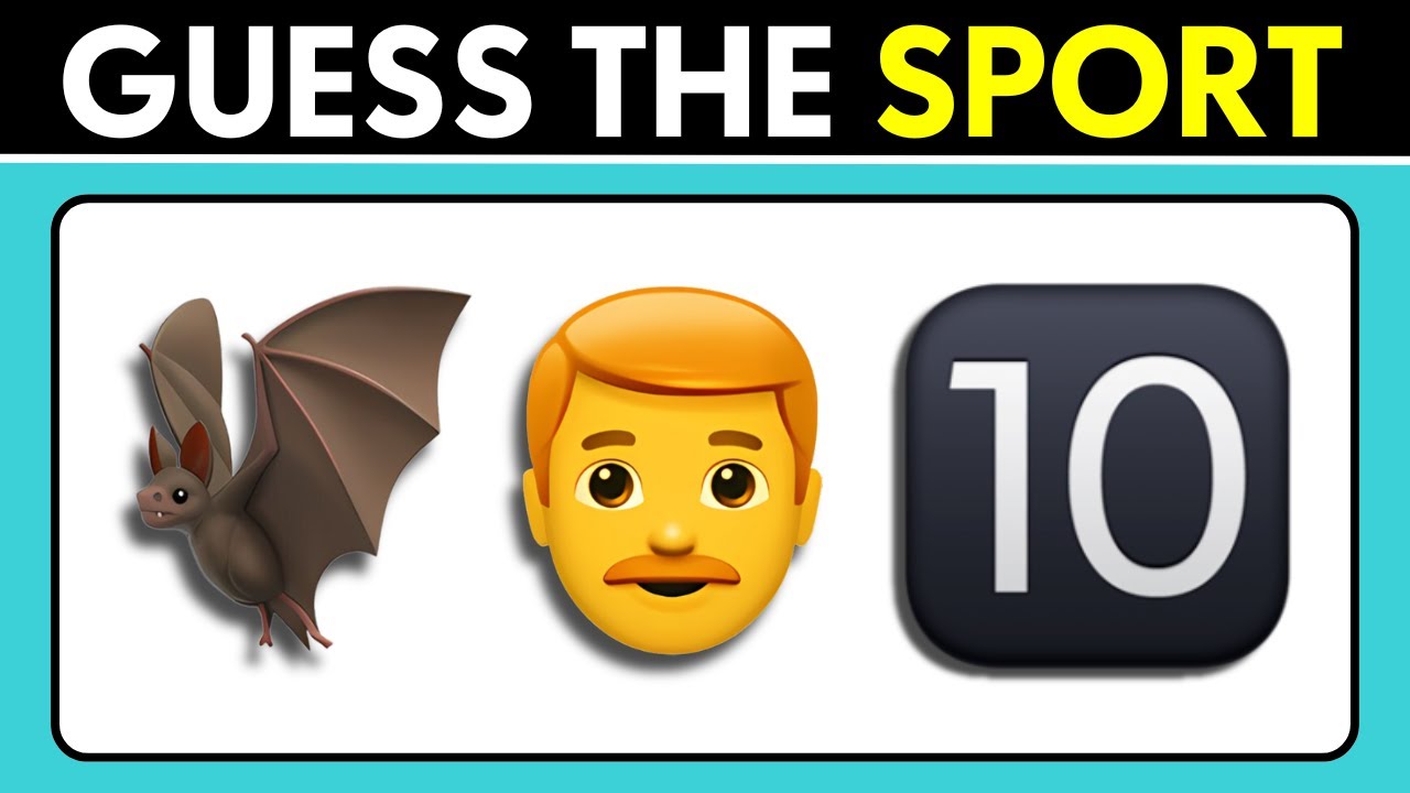 Can You Guess the Sport by Emoji? 🏀⚽🏈 - YouTube