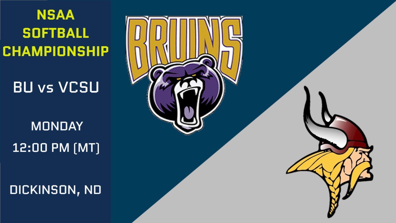 NSAA Softball Championship- VCSU vs BU - YouTube