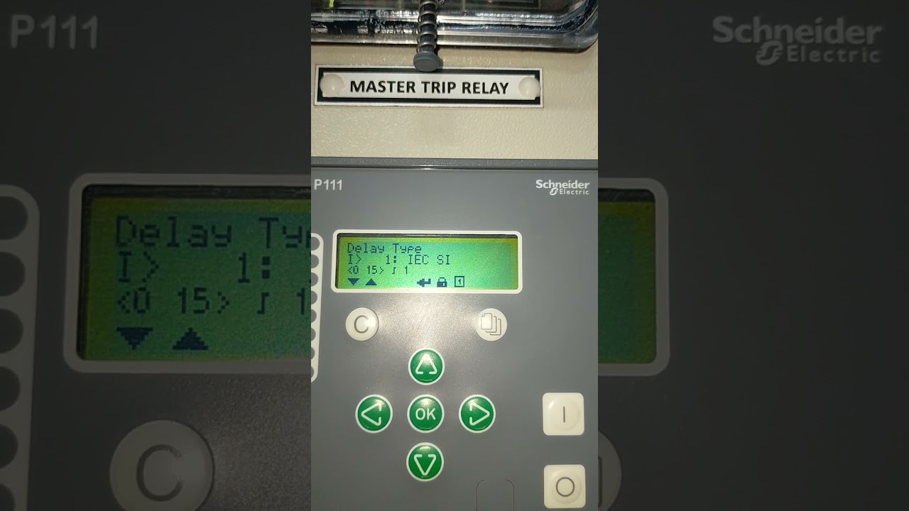 Schneider Micom P111 relay - YouTube