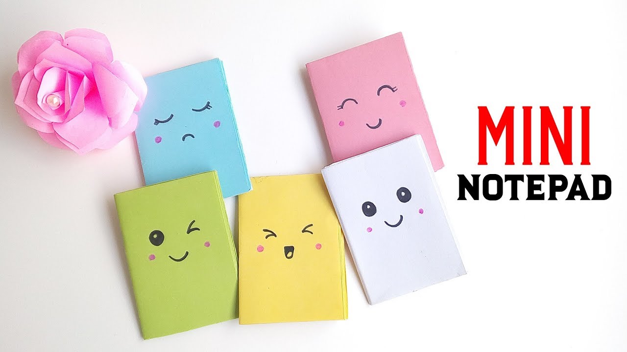 One Sheet Mini Notebook For Kids | Mini Paper Book DIY - Easy Paper ...