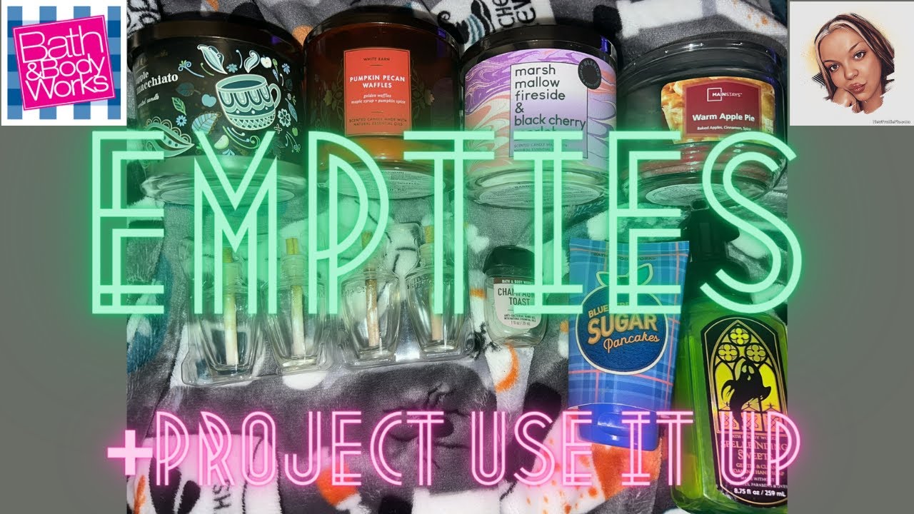 AUGUST EMPTIES + PROJECT USE IT UP! - YouTube
