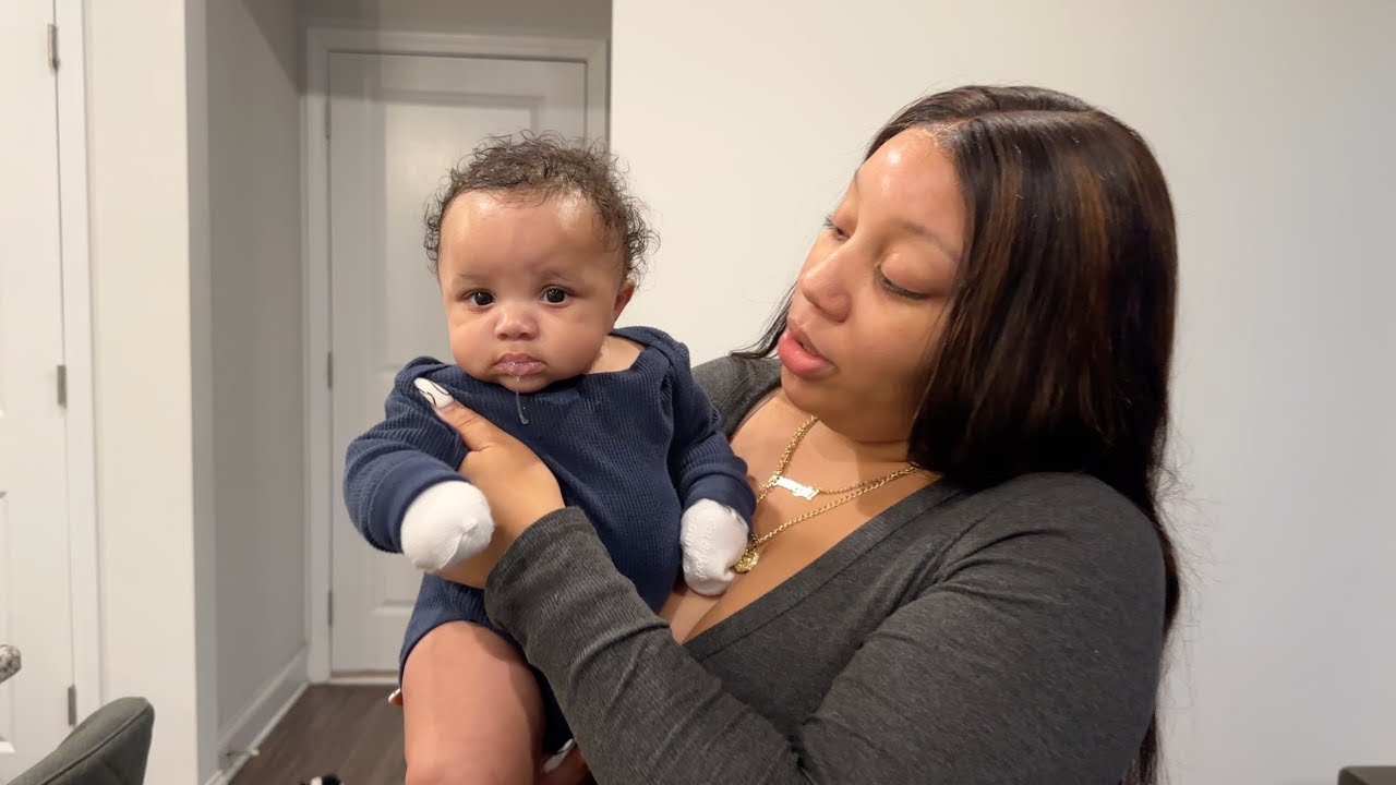 BABY MAVERICK IS TEETHING AT 3 MONTHS OLD!!! - YouTube