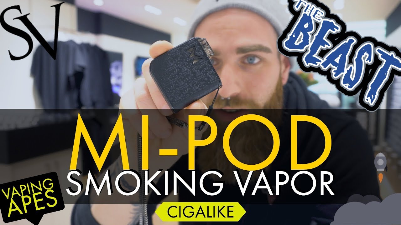 Mi-Pod Digital Black ️ Smoking Vapor → DAS CIGALIKE BEAST 😱 - YouTube