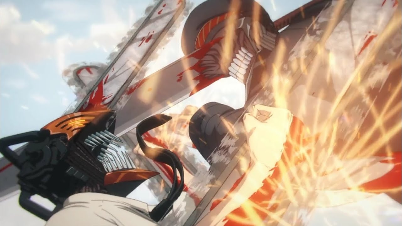Chainsaw Man Vs. Katana Man | Fight Scene | Ep 12 (1080p 60fps) HD ...
