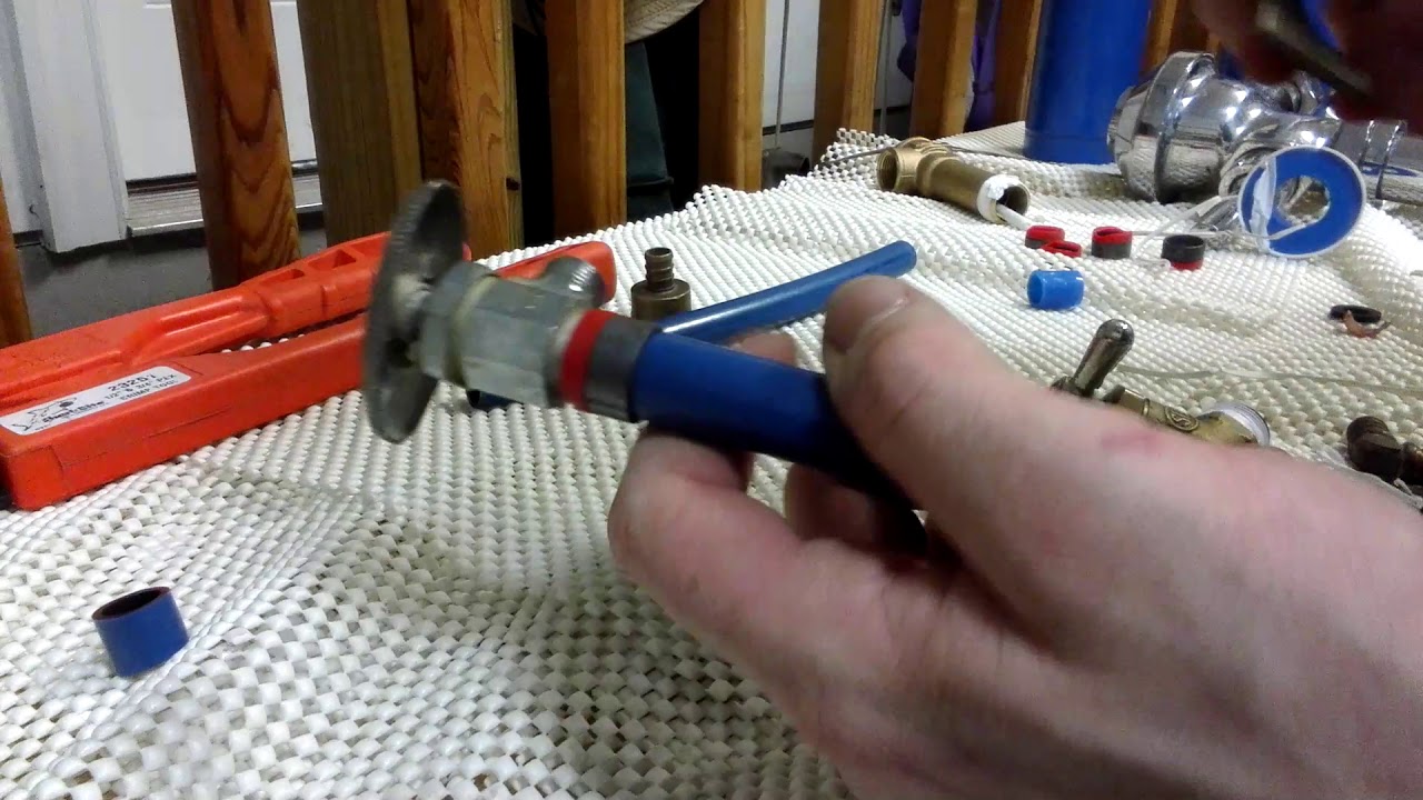 How To Connect A Pex Shut Off Valve YouTube