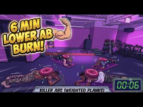 💥 Get Strong Lower Abs in 6 Minutes 🔥 | Home Ab Workout
