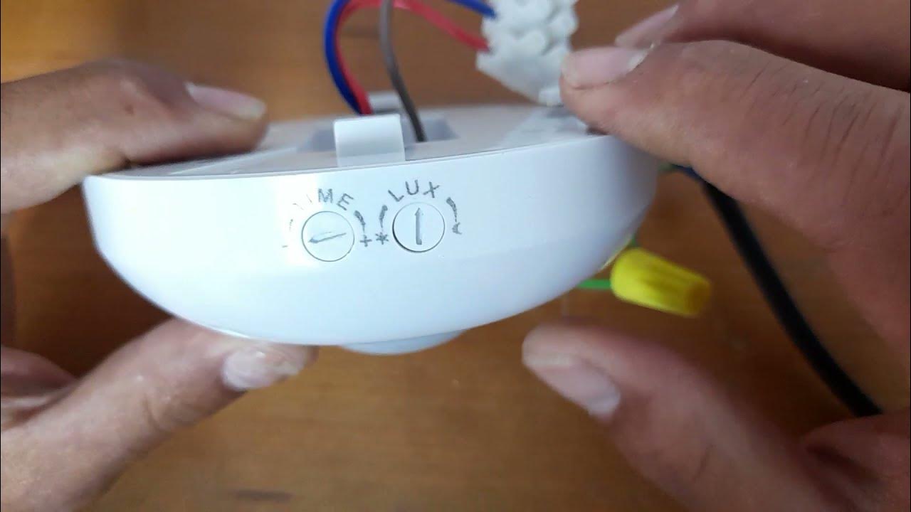 como instalar un sensor de movimiento/ como conectar un detector de ...