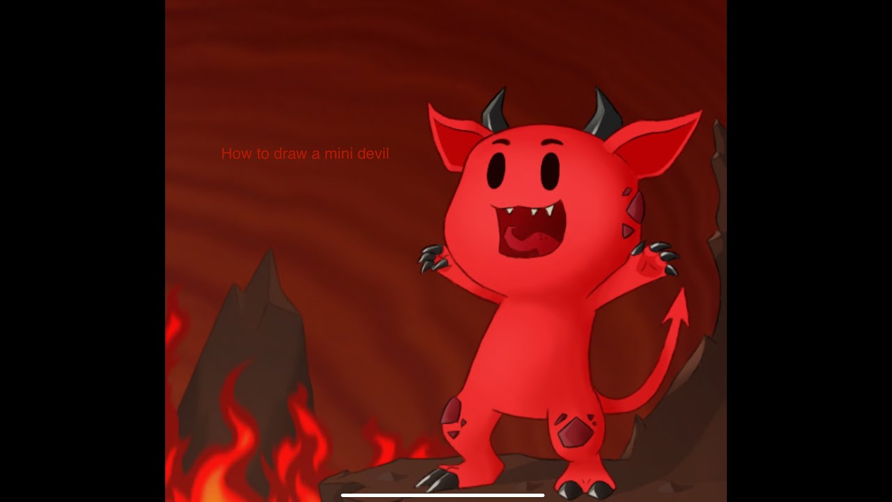 How to draw a mini devil (part 4) - YouTube