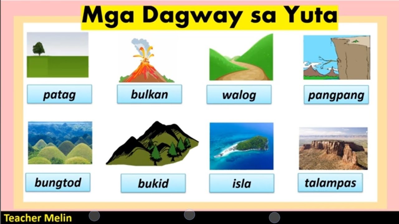 MGA DAGWAY SA YUTA (PATAG, BULKAN, ug uban pa) - YouTube