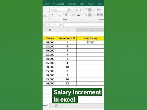 Calculation Salary increment percentage 😛😛 #excelformulas #excel #exceltips - YouTube