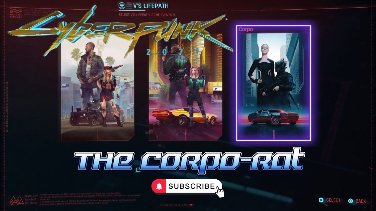 Cyberpunk 2077 - Prologue - The Corpo-Rat - Part 1 - YouTube