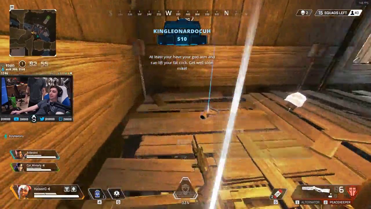 Apex Legends - shroud - j9 mad at shroud for playing apex LUL - YouTube