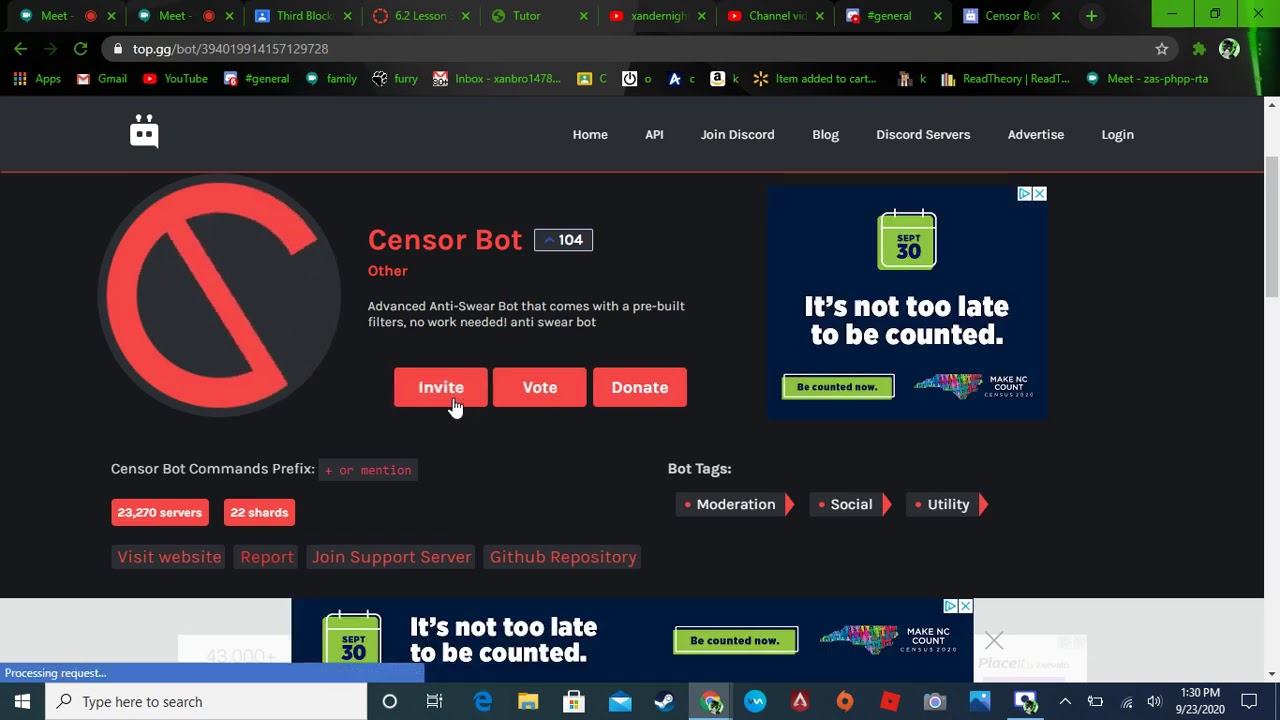 How To Add Censor Bot To Your Discord Channle YouTube How To Add Censor Bot To Your Discord Channle YouTube