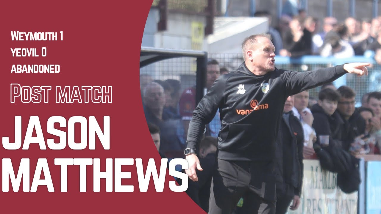 Reaction | Jason Matthews - Yeovil (H) Abandoned - YouTube