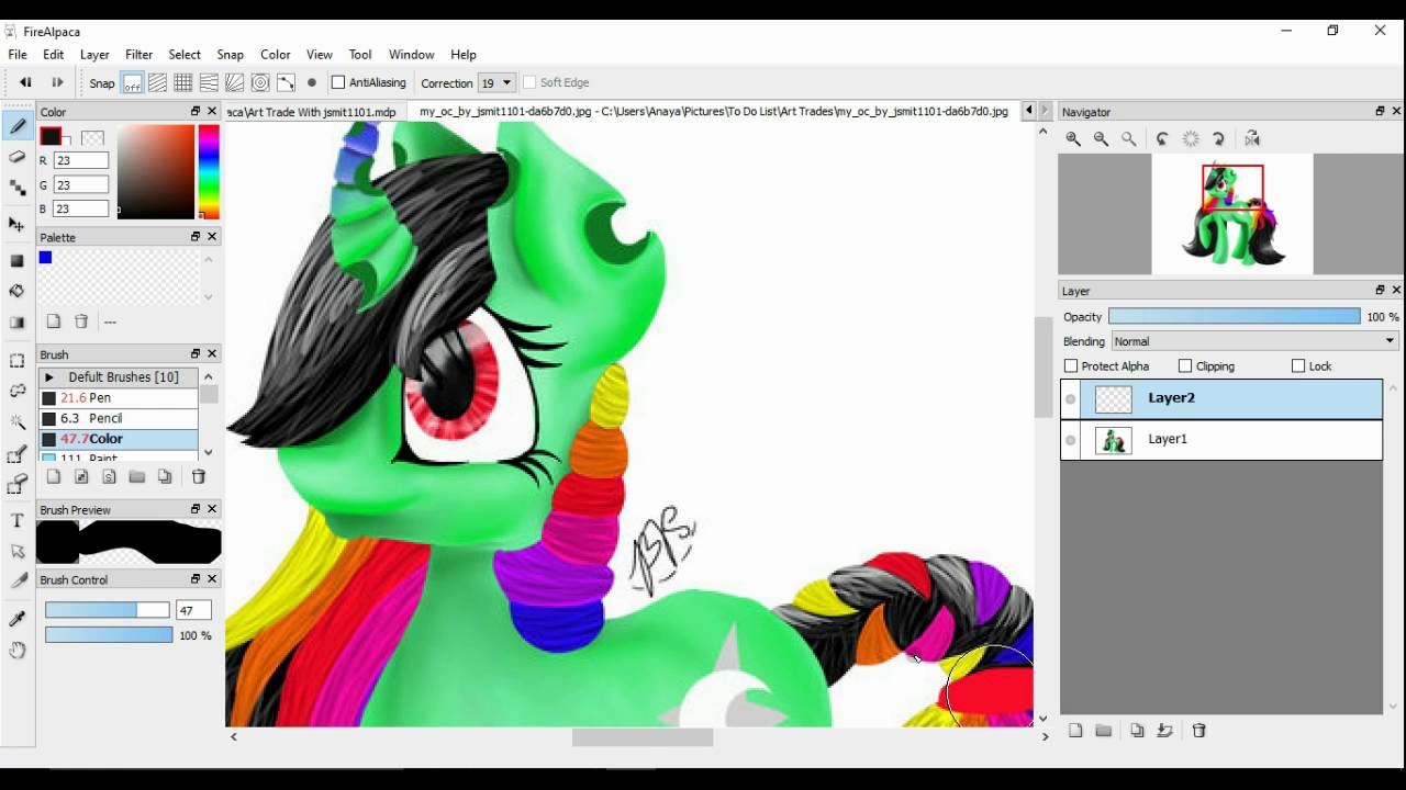 [AT] jsmit1101 | MLP Speedpaint {BASE} - YouTube