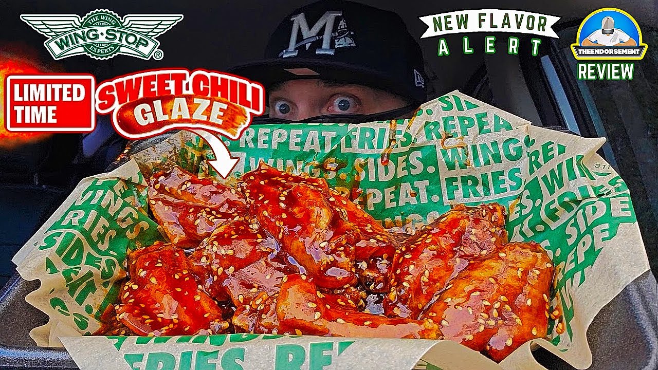 Wingstop® Sweet Chili Glaze Wings Review! 🌶️🐔 | NEW Sauce Alert ...