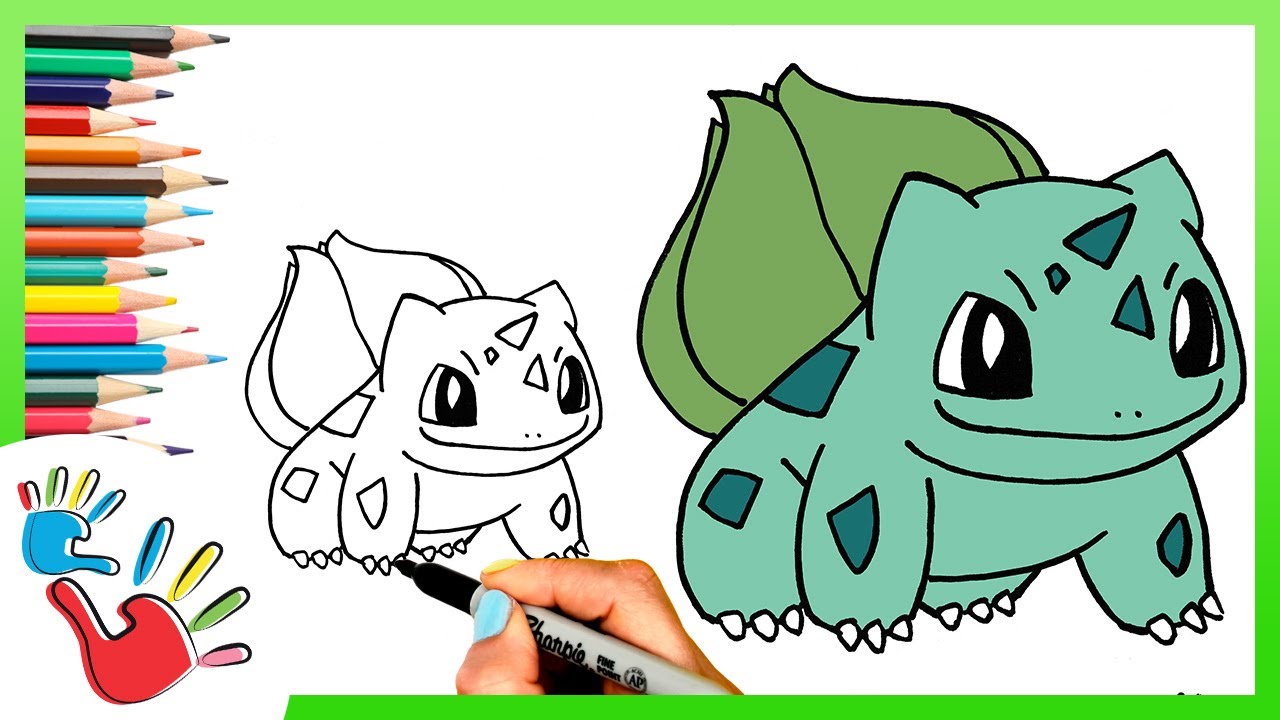 How to Draw Bulbasaur from Pokemon | Easy Step-by-Step Tutorial for ...