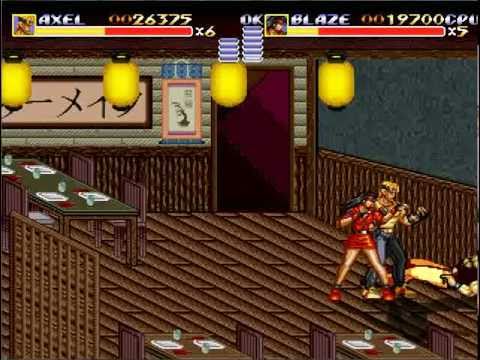 SOR Remake V5 playthrough Alternative Route Axel and Blaze [ SOR 1 ...