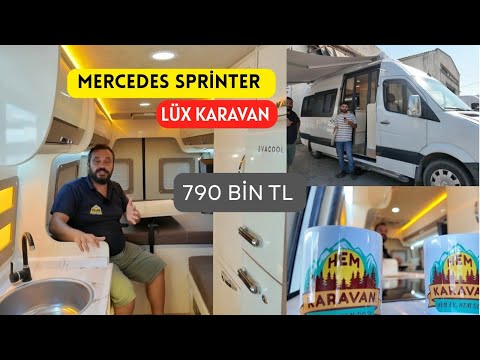 MERCEDES SPRİNTER LÜKS KARAVAN. 790 BİN TL.   'Hem Karavan'