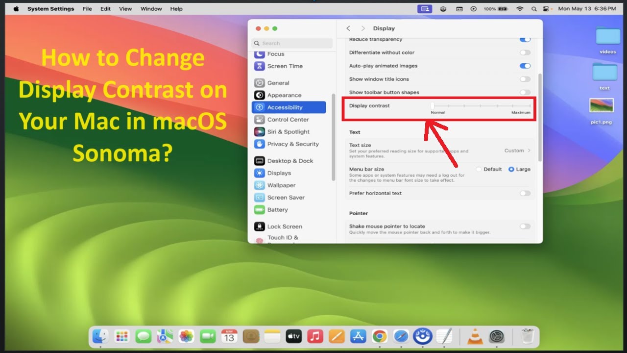 How to Change Display Contrast on Your Mac in macOS Sonoma? - YouTube