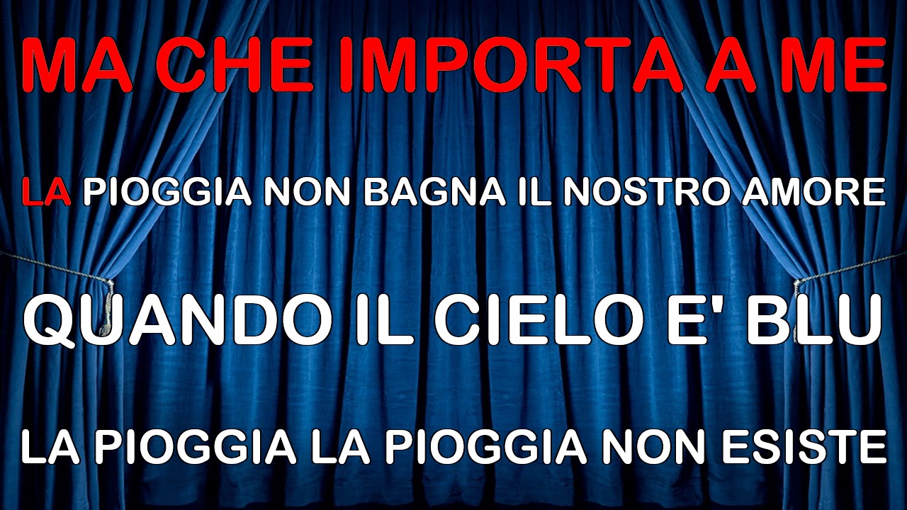 Gigliola Cinquetti La pioggia KARAOKE MM - YouTube