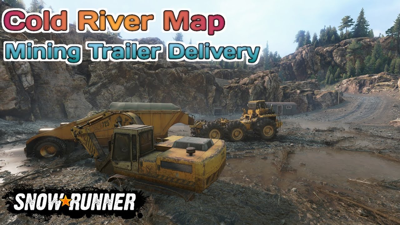 Cold River Map Mining Trailer Delivery In SnowRunner Season 11 @TIKUS19 ...
