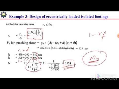 8. Design of foundation - Design Example 3 - design of eccentrically loaded footings - YouTube