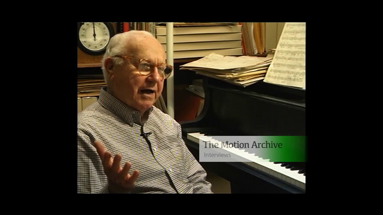 Interview with David Raksin Plays the theme from 'Laura' - YouTube