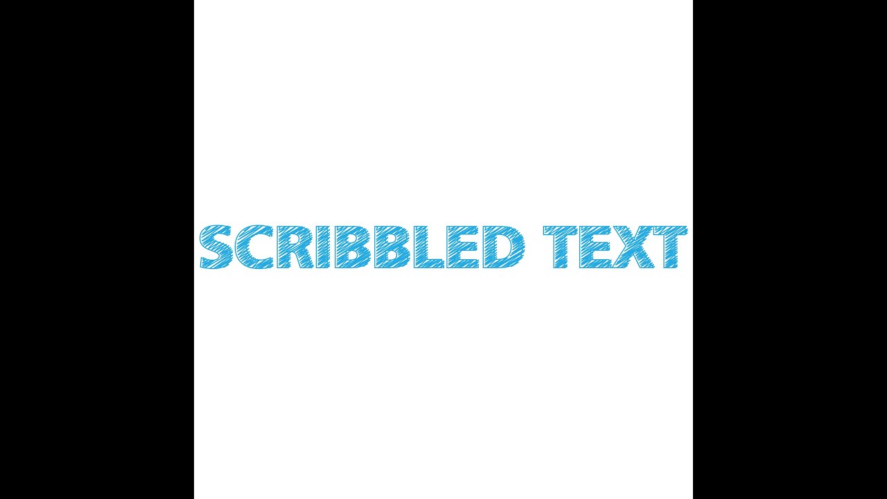 Adobe Illustrator tutorial - Scribble text - YouTube