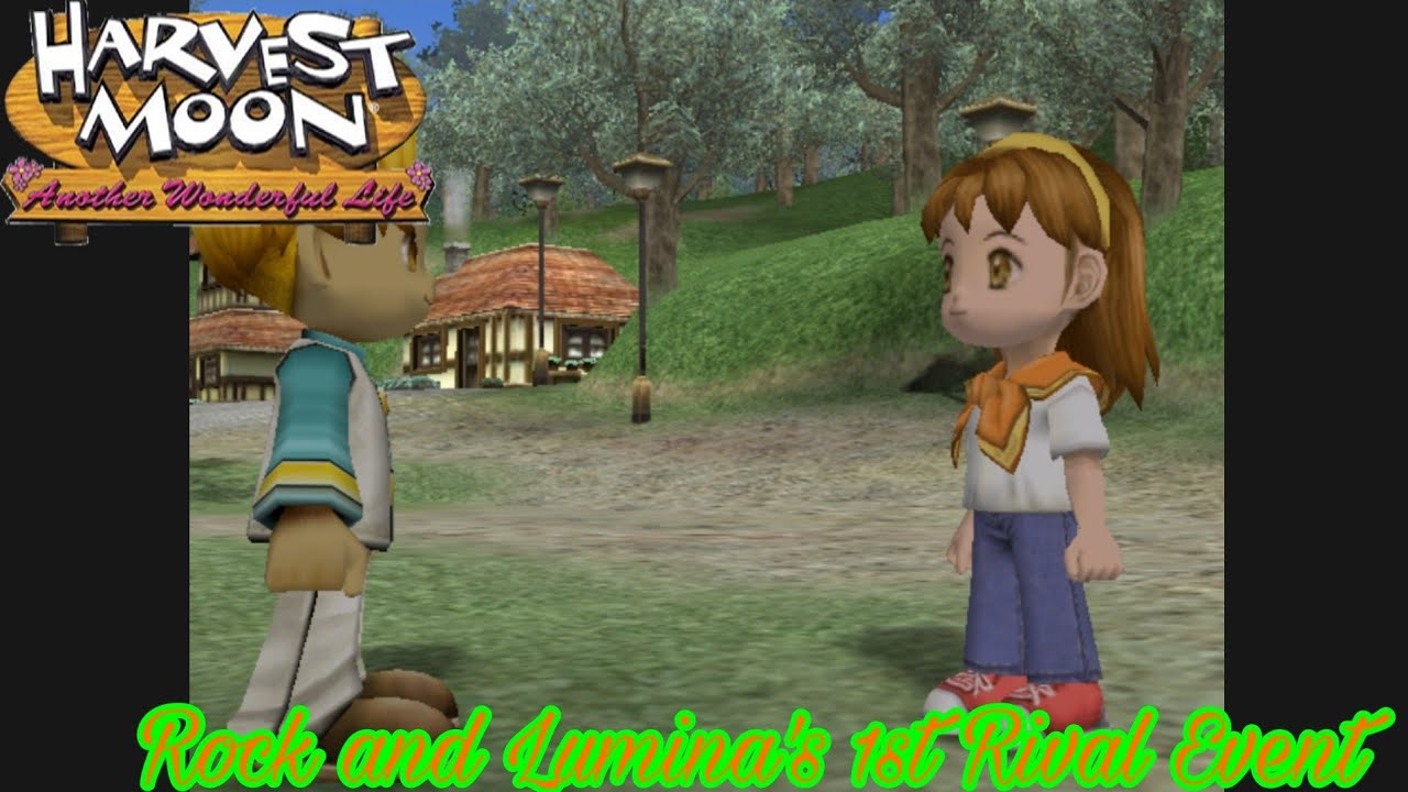 Harvest Moon: Another Wonderful Life - Rock and Lumina's 1st Rival ...