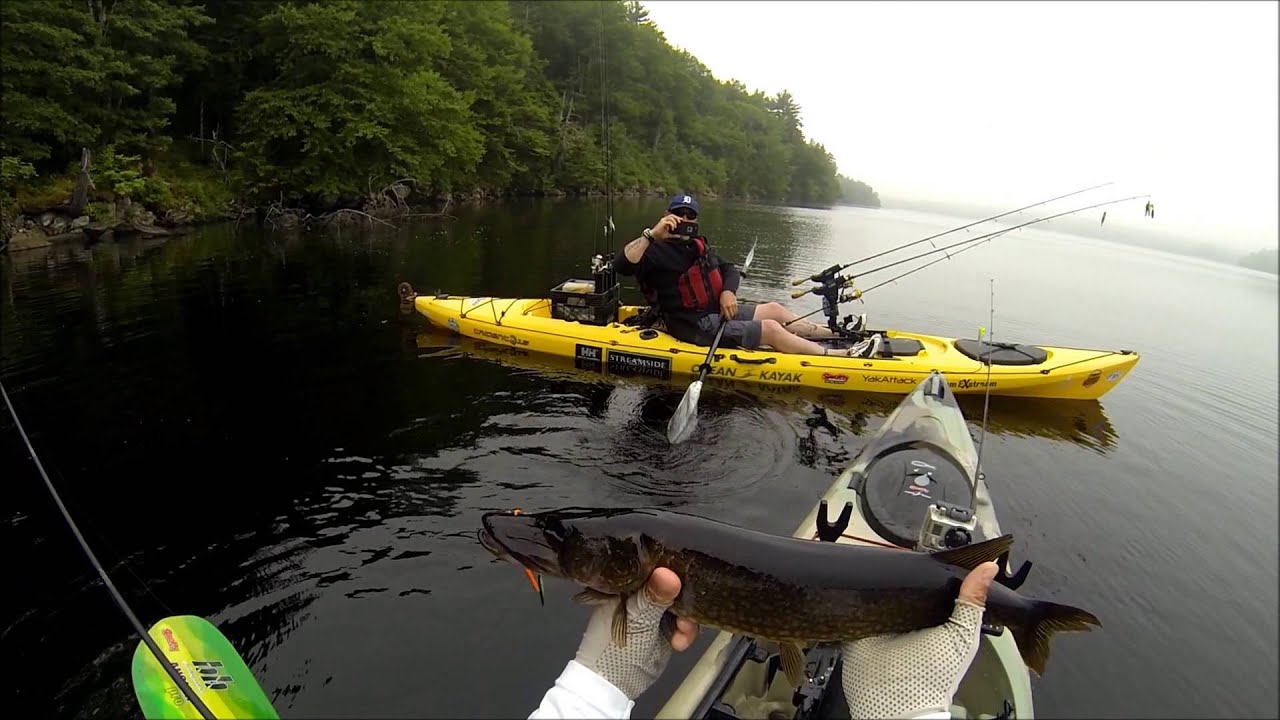 Kayak Angling - Spinnerbait Esox! - YouTube