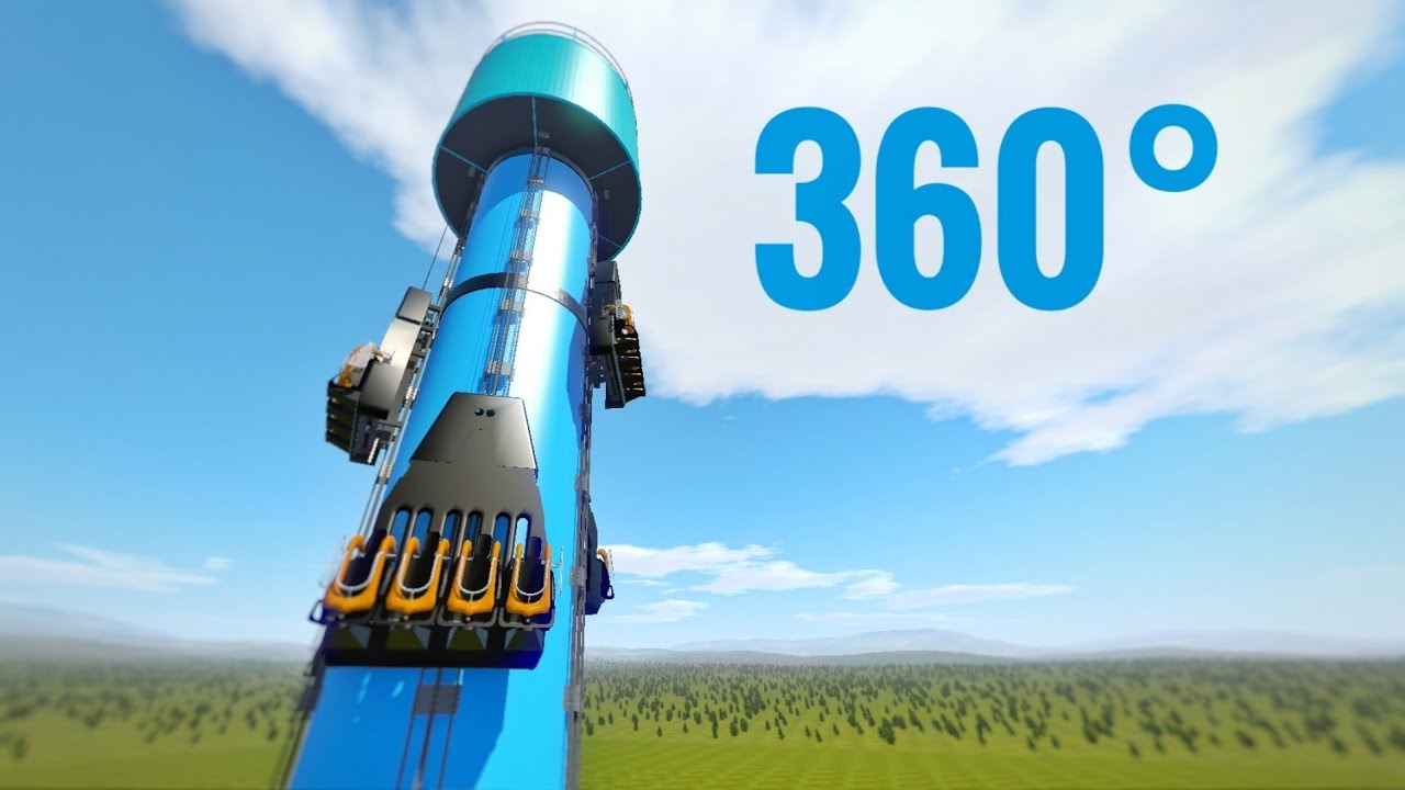 [VR video 360] Drop Tower Coaster 360° POV Oculus Quest VR Box Google ...