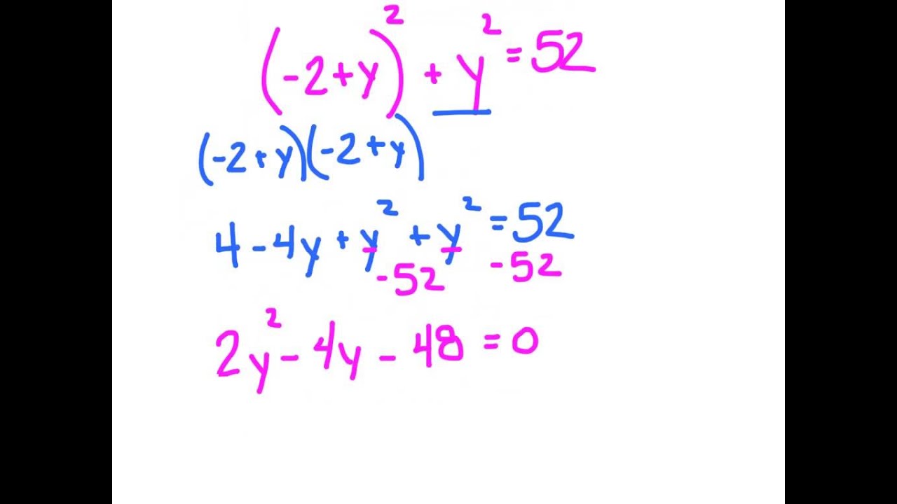 SYSTEMS OF EQUATIONS algebra II - YouTube