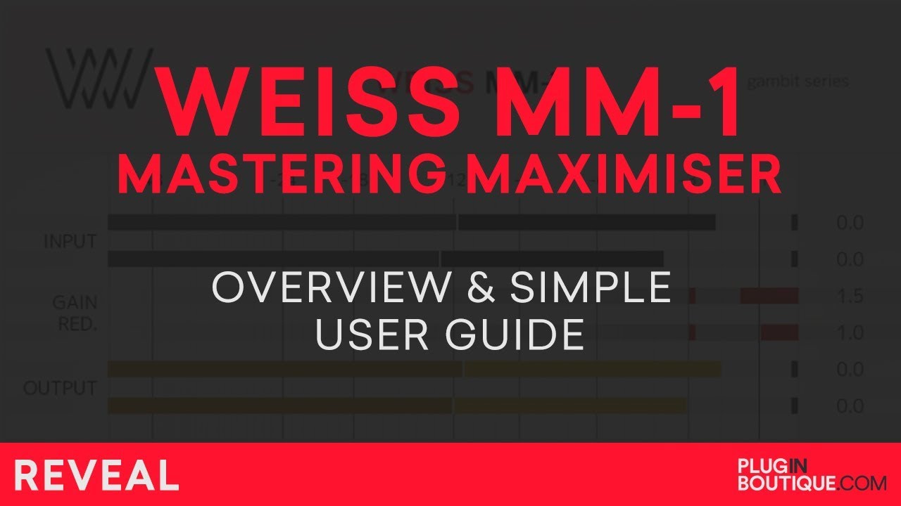 First Look | Weiss MM-1 Mastering Maximizer by Softube - YouTube