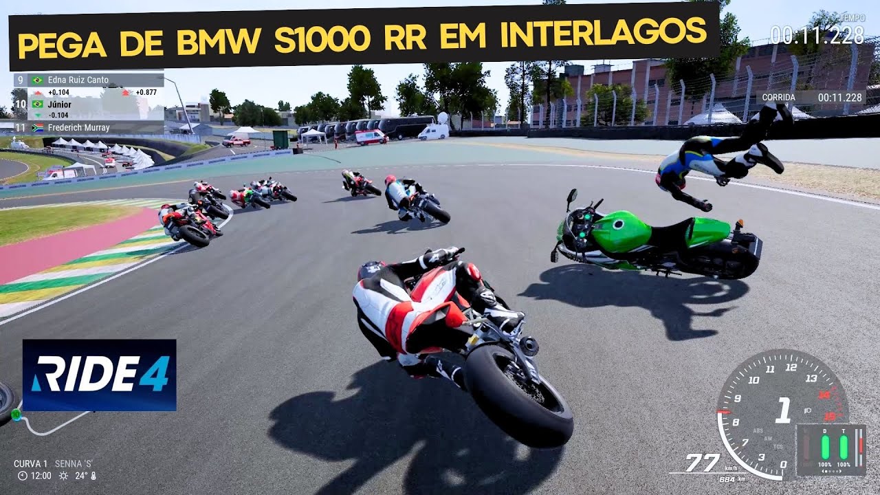 Corrida de BMW S 100 RR Interlagos 10 Voltas - Ride 4 - GTX 750ti I5 ...