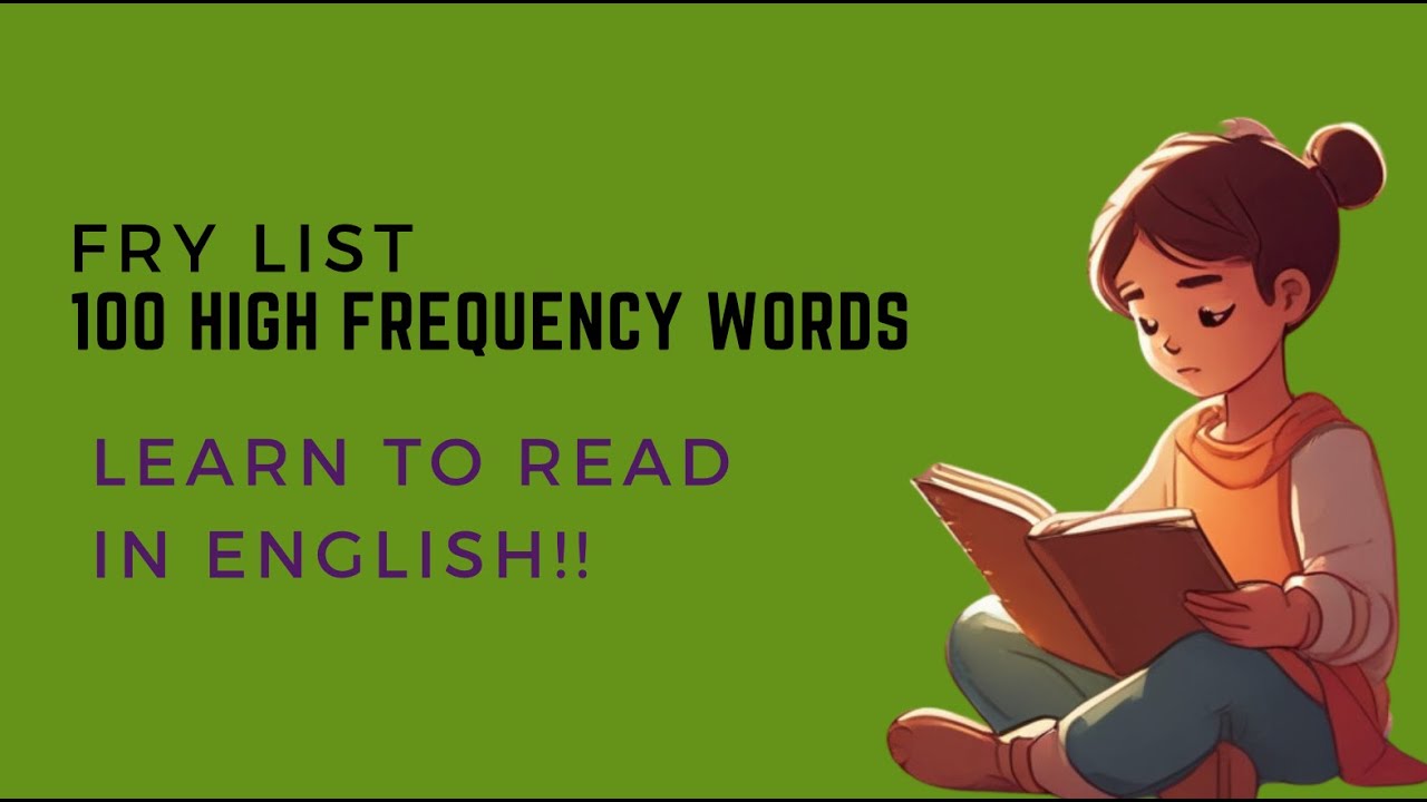 100 High Frequency Words! Learn English! Learn to Read! - YouTube