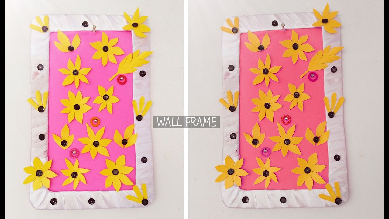 Diy Wall Frame/How To Make Diy Beautiful Wall Frame at Home Easy Step ...