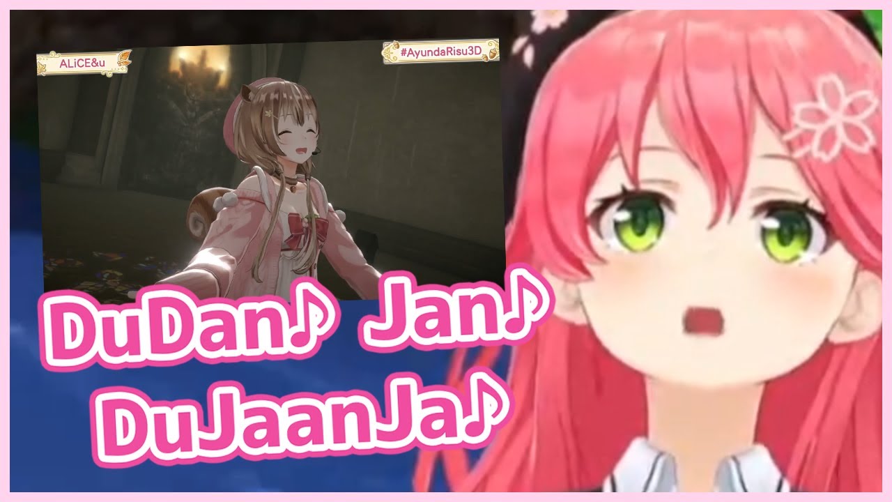 The way Miko sings Risu's wonderful song sounds adorable and funny ...