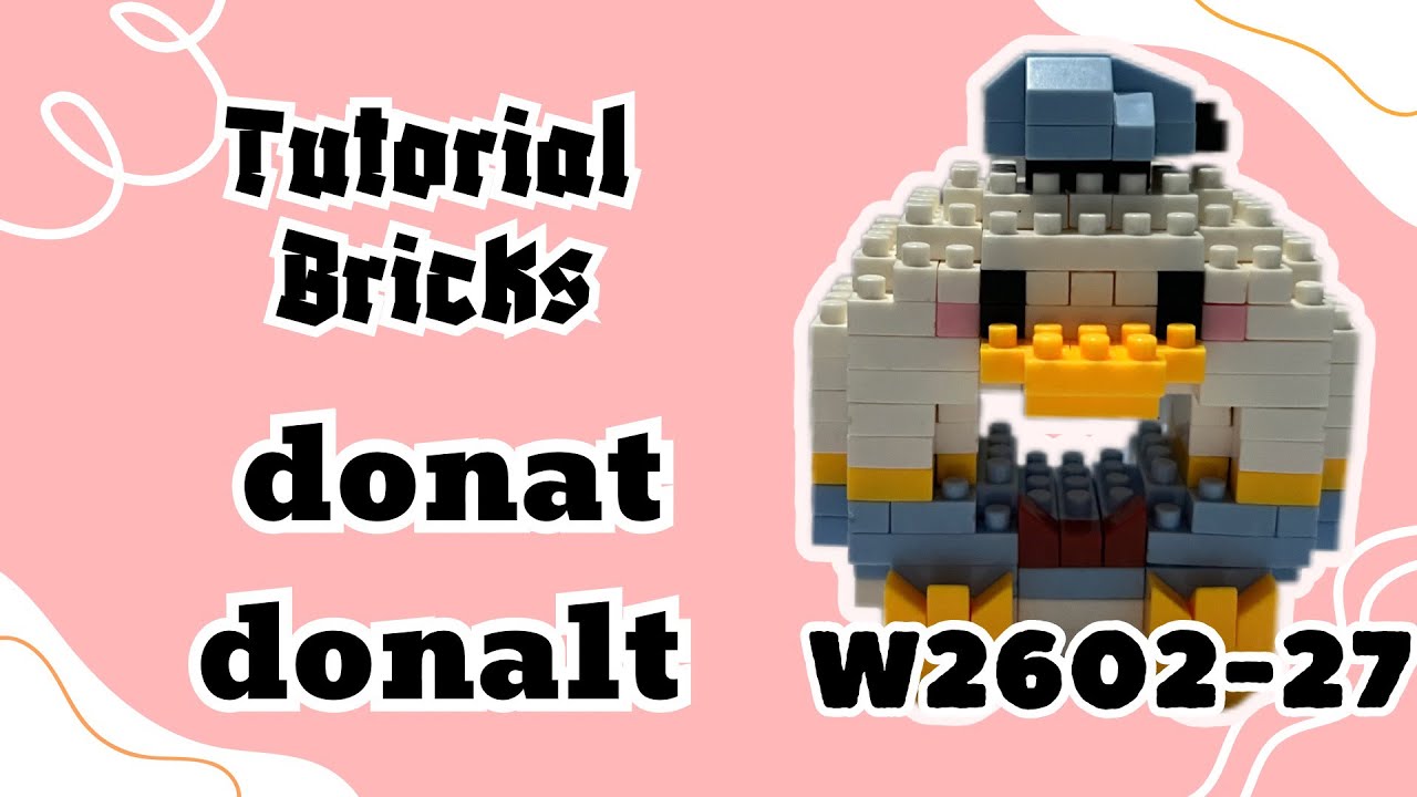 CARA MERANGKAI LEGO BRICKS DONAT DONALT || how to build donat donalt ...