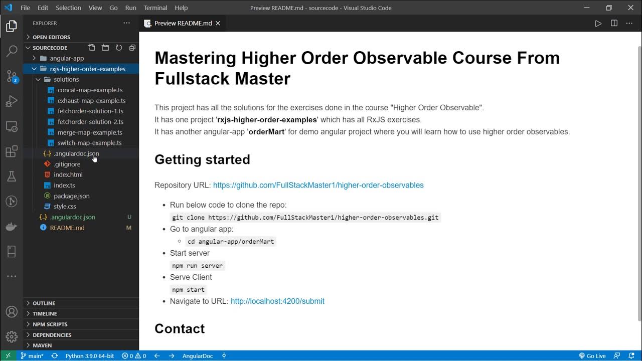 Download Angular App for RxJS Higher Order Observable - YouTube