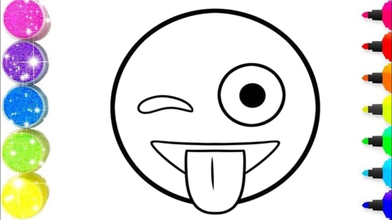 How to draw a emoji step by step || emoji drawing for kids || emojis ...