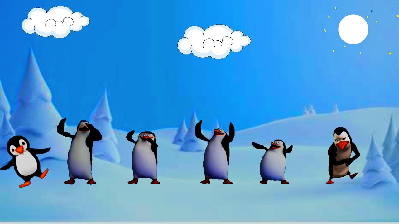Penguin dance in the snow || Cartoon video, kids cartoon 18 - YouTube