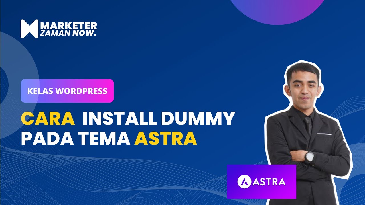 Cara Import Dummy Tema Astra - YouTube