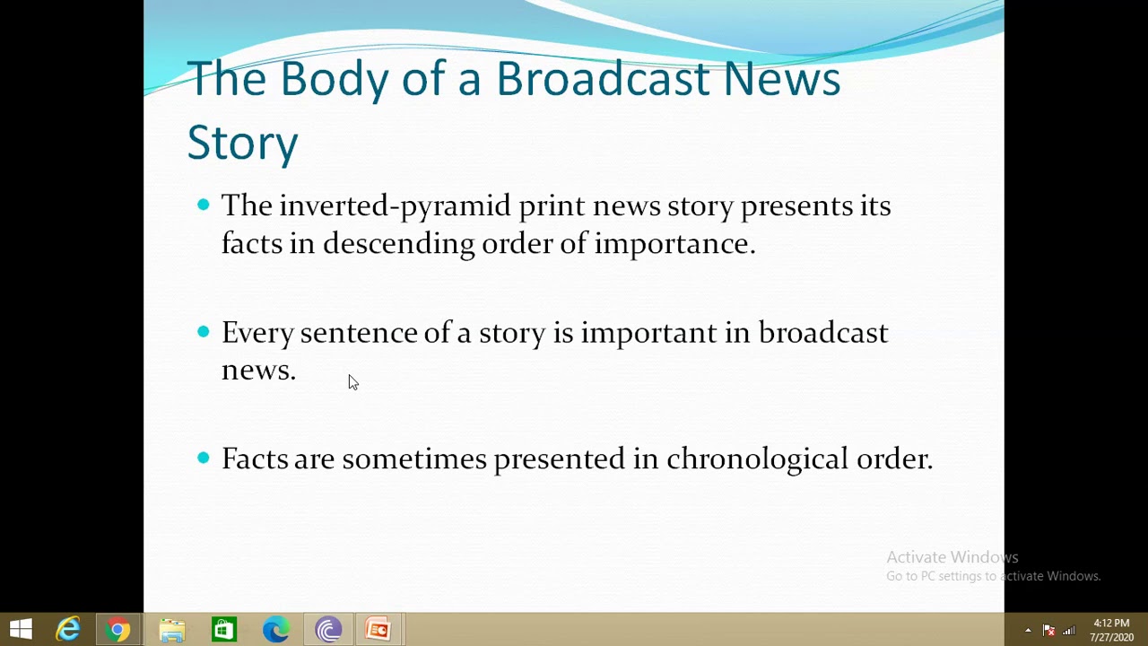Structure of Radio news story - YouTube
