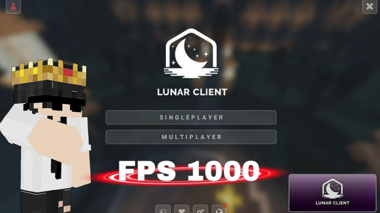 lunar client in pojavlauncher and fps 1000 lunar client mods - YouTube