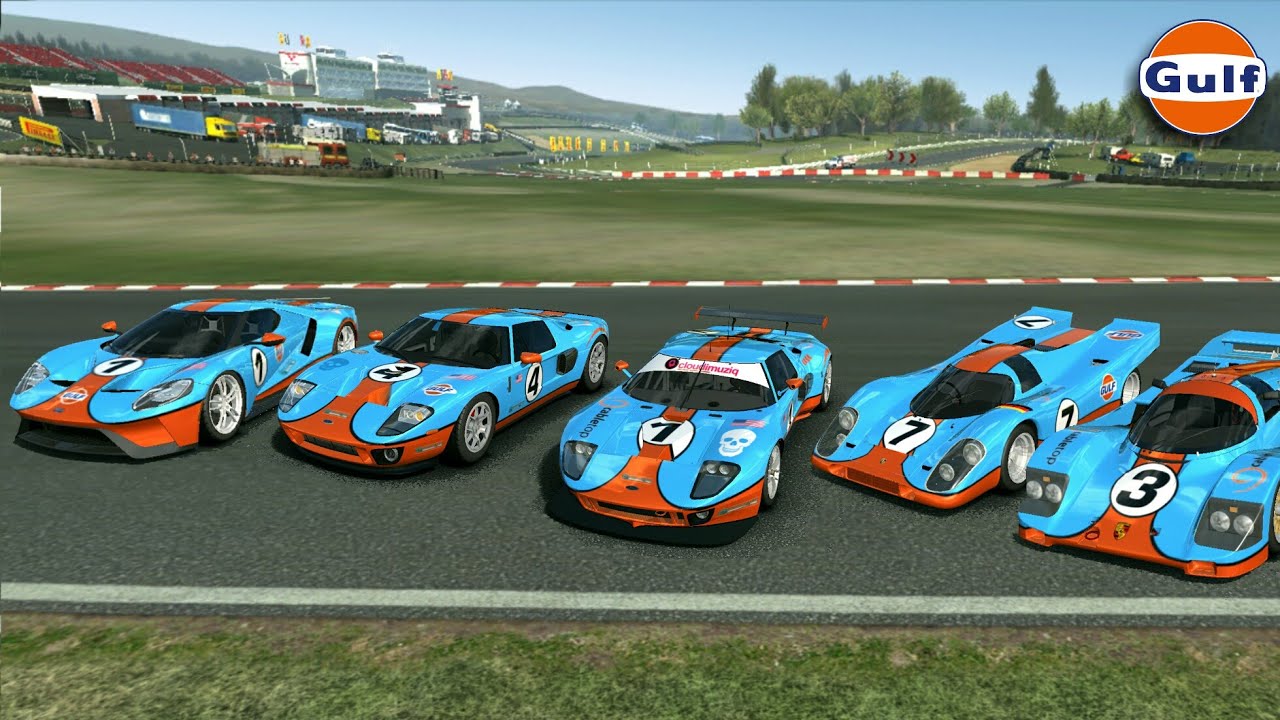 Real Racing 3 | Gulf® Racing Team Squads Liveries ShowCase - YouTube